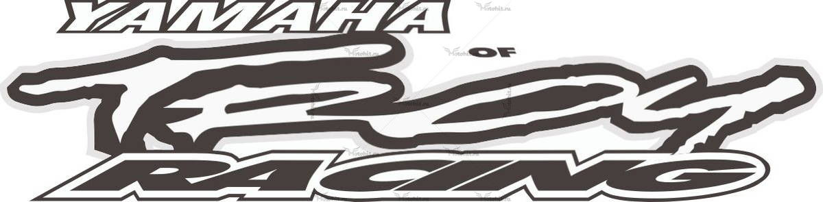 Наклейка Yamaha TROY-RACING - Наклейки на мотоцикл - МОТОХИТ